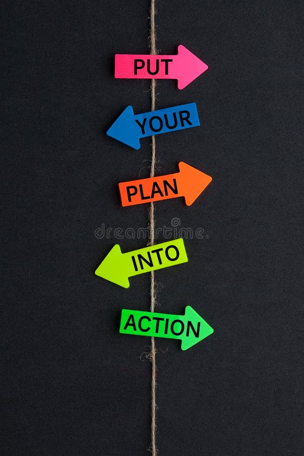 Put Your Plan into Action stock photo. Image of active - 217625894
