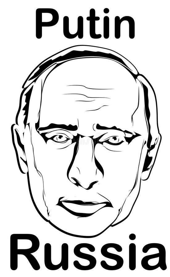 Face of Putin editorial photo. Illustration of head - 242001851