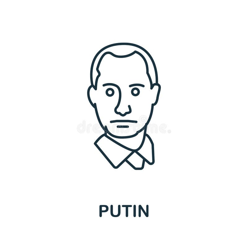 Putin Icon from Russia Collection. Simple Line Putin Icon for Templates ...