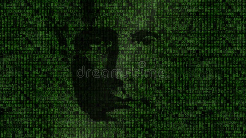 4k the Matrix Style Binary Code,Matrix of Changing from Zero To One ...
