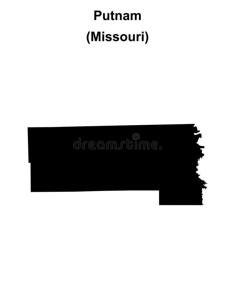 Putnam outline map stock vector. Illustration of putnam - 361615658