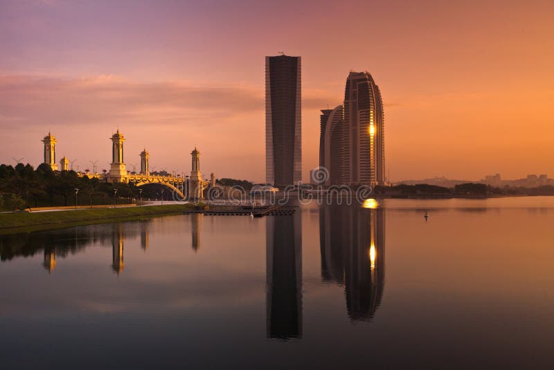 Putrajaya Bridge stock image. Image of interest, destination - 19495665