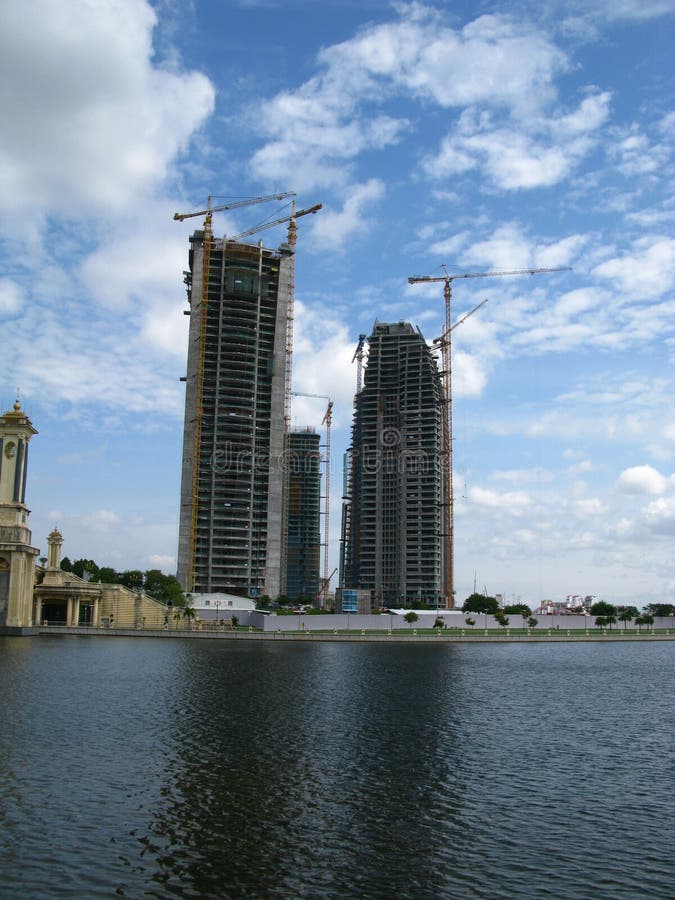 Putrajaya, Malaysia - 14 Jan 2010: the Modern Building in the Center of ...