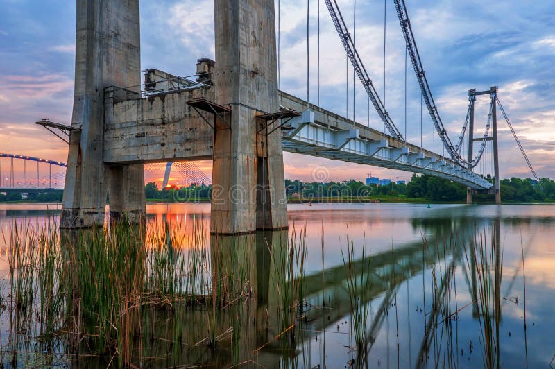 Putrajaya Unfinished Monorail Bridge at Sunset Stock Image - Image of ...