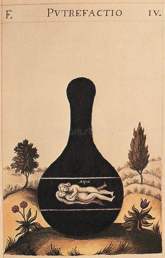 Alchemical Illustration of Putrefaction Taken from the Donum Dei ...