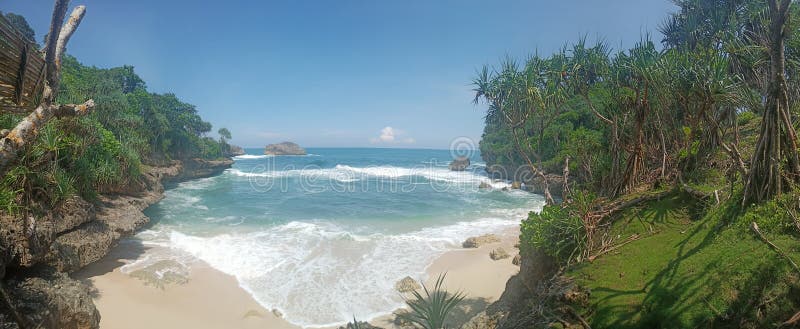 Putri Gulf , Ngliyep Beach, Malang, East Java, Indonesia Stock Image ...