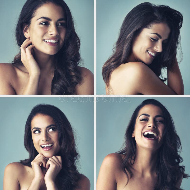 She Puts Good Looks in Motion. Composite Shot of an Attractive Young ...