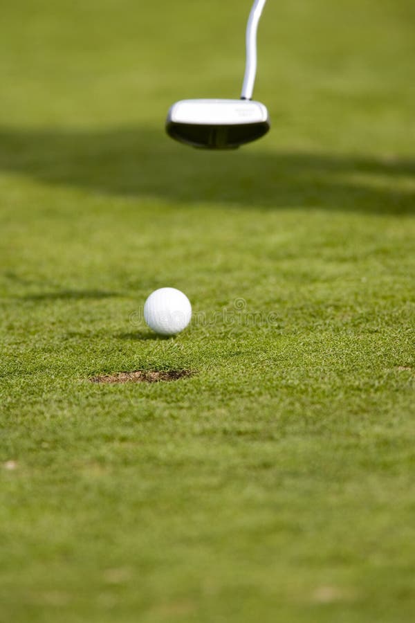 Putt stock image. Image of ball, driver, grass, golf, golfball - 696159