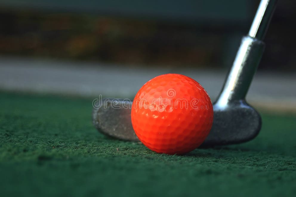 Putter and Ball stock photo. Image of entertainment, golf - 190866