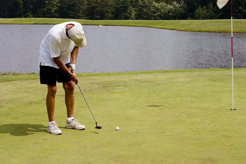 Putting stock image. Image of sport, driver, retirement - 1128165