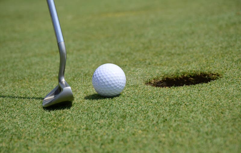 Putting Close stock photo. Image of outside, club, golfing - 56942924