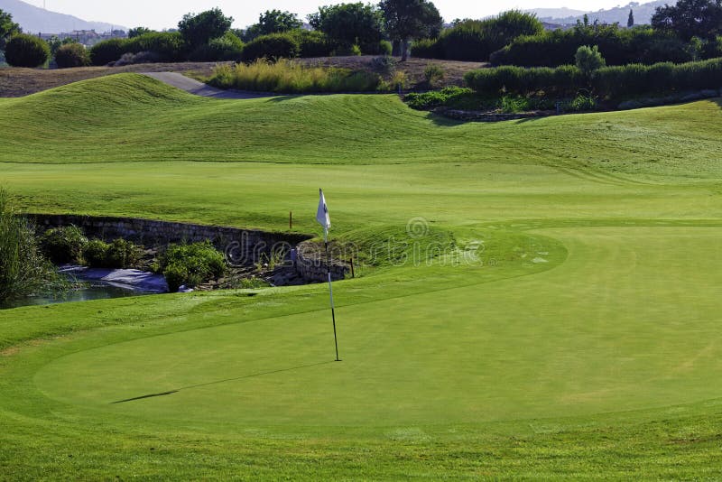 Golf green stock photo. Image of sport, field, color - 18485164