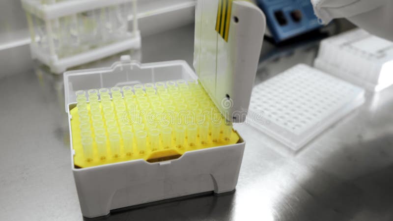 Putting a Replacement Pipette Tip Onto a Multi-channel Automatic ...