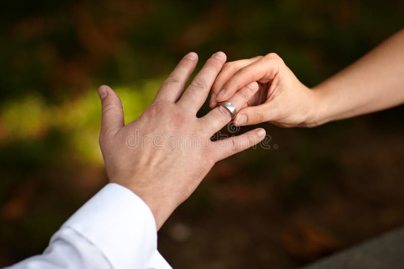 Putting ring on finger stock photo. Image of white, ceremony - 21149916
