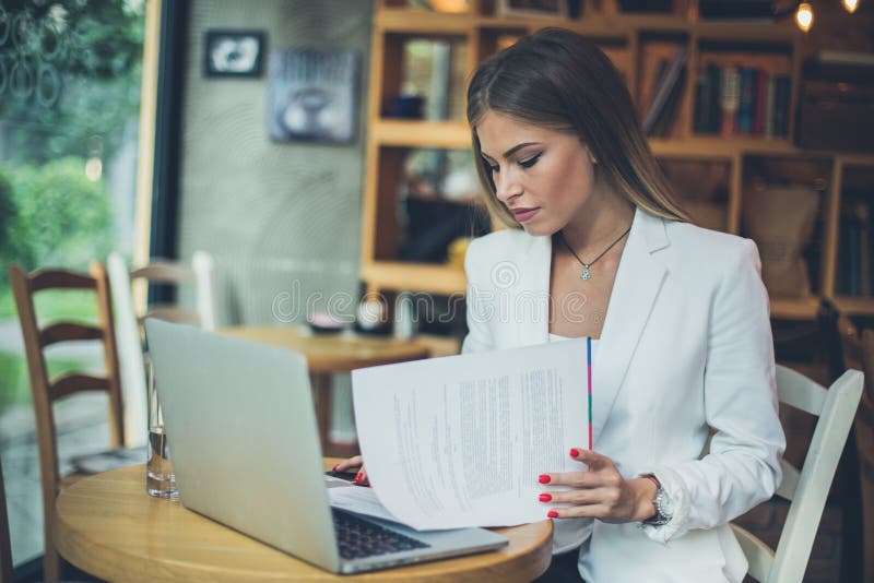 Putting Some Serious Mind Work into a Work Task. Stock Image - Image of ...