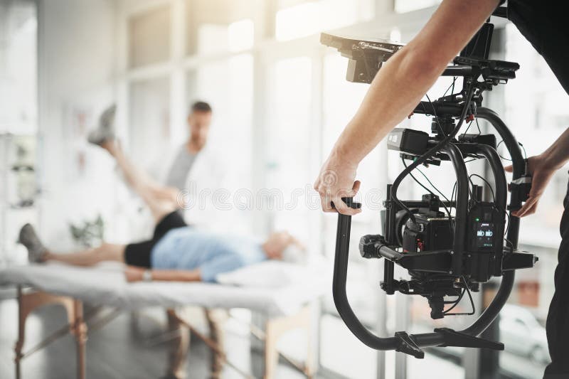 Putting Things into Motion. Behind the Scenes Shot of an Unrecognizable ...