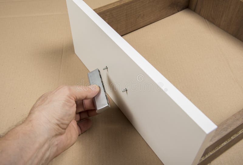 Putting Together Self Assembly Furniture.Diy Concept Stock Image ...