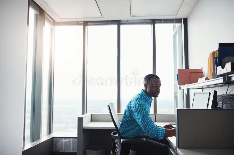 Putting in the Work for Customer Satisfaction. a Businessman Working on ...