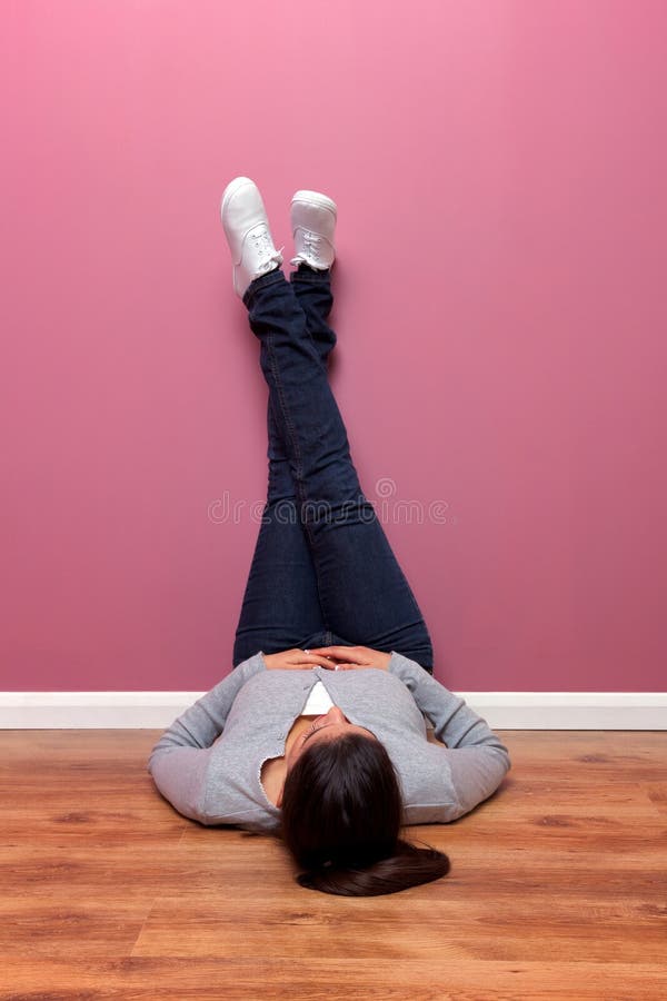 Man Relaxing with His Feet Up on Radiator Stock Image - Image of ...