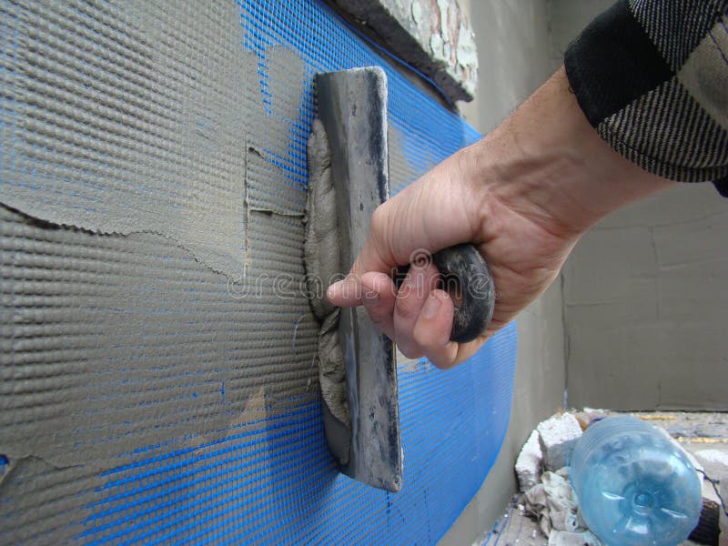 Putty stock photo. Image of armocida, mortar, trowel - 54045430