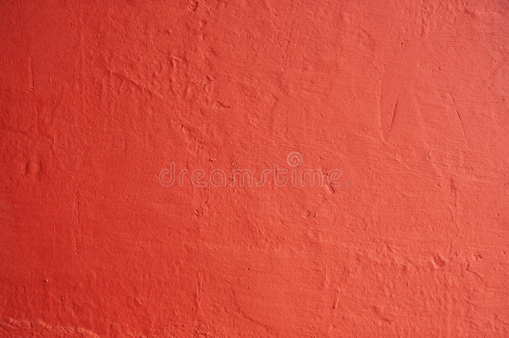 Putty and red painted wall stock photo. Image of color - 177567670
