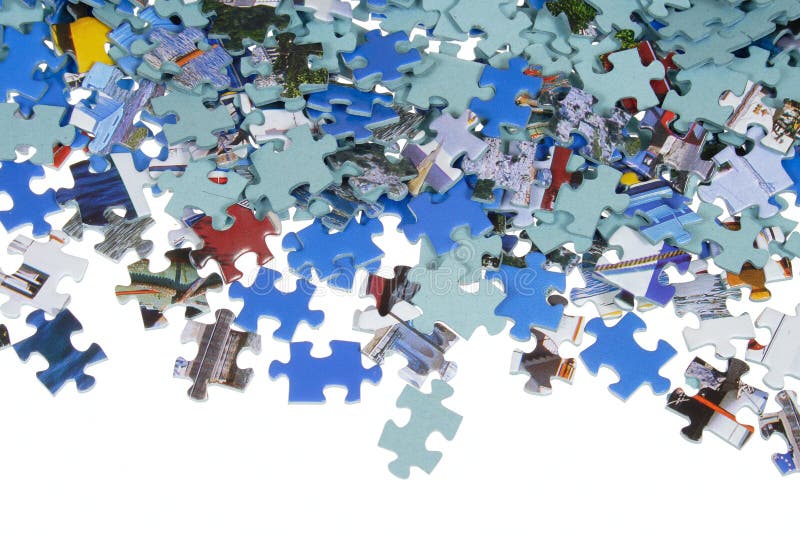 Puzzle pieces stock image. Image of piece, confused, puzzles - 24299619