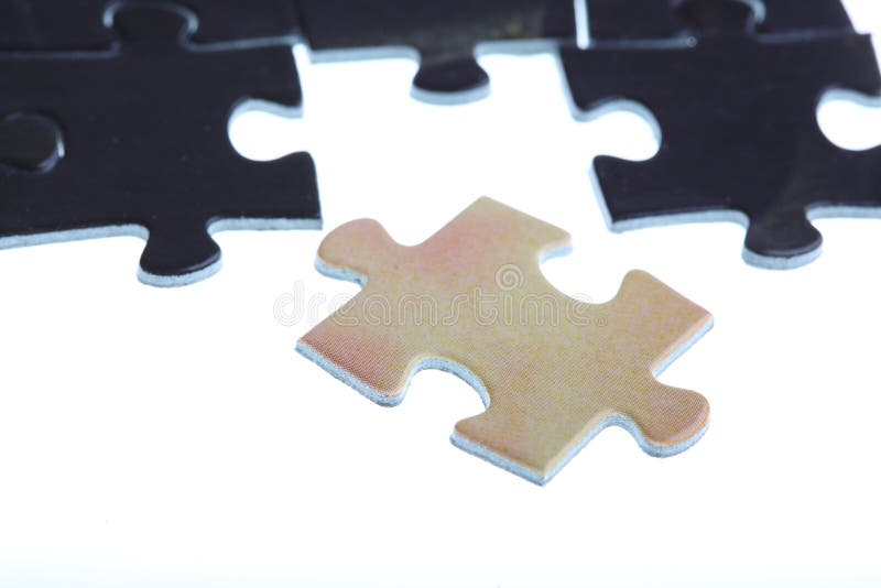 Blank Jigsaw Puzzle Pieces stock image. Image of teamwork - 29855187