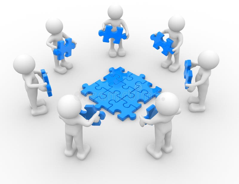 Puzzle stock illustration. Illustration of contact, message - 23135562