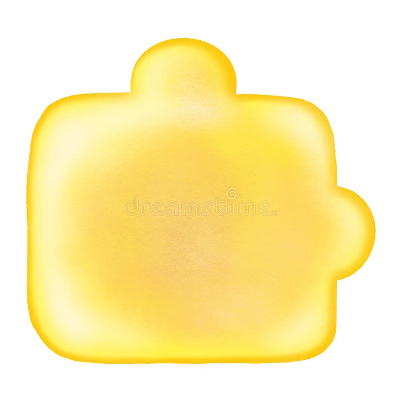 Puzzle Yellow Background Design, Single Puzzle Piece Background Crayon ...