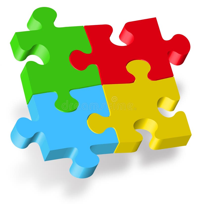 CMYK puzzle gear stock illustration. Illustration of design - 33949568