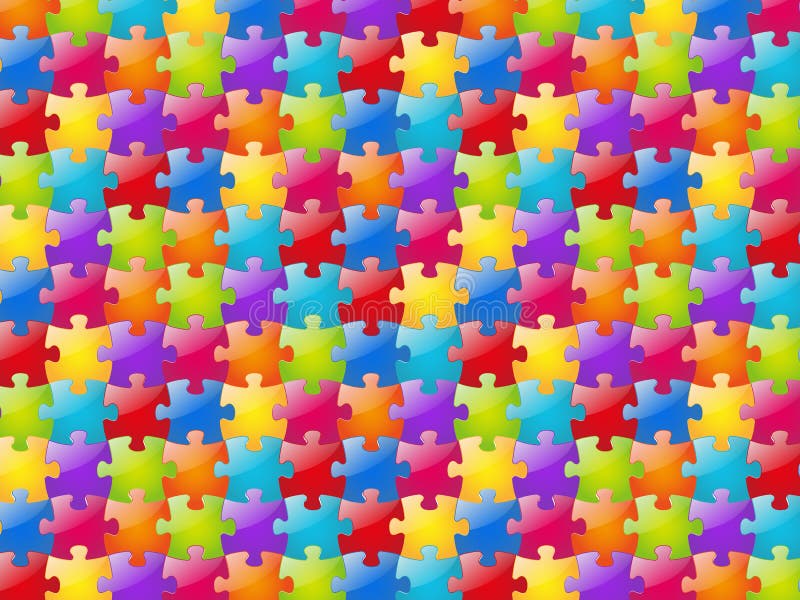 Color puzzle background stock vector. Illustration of business - 33721483