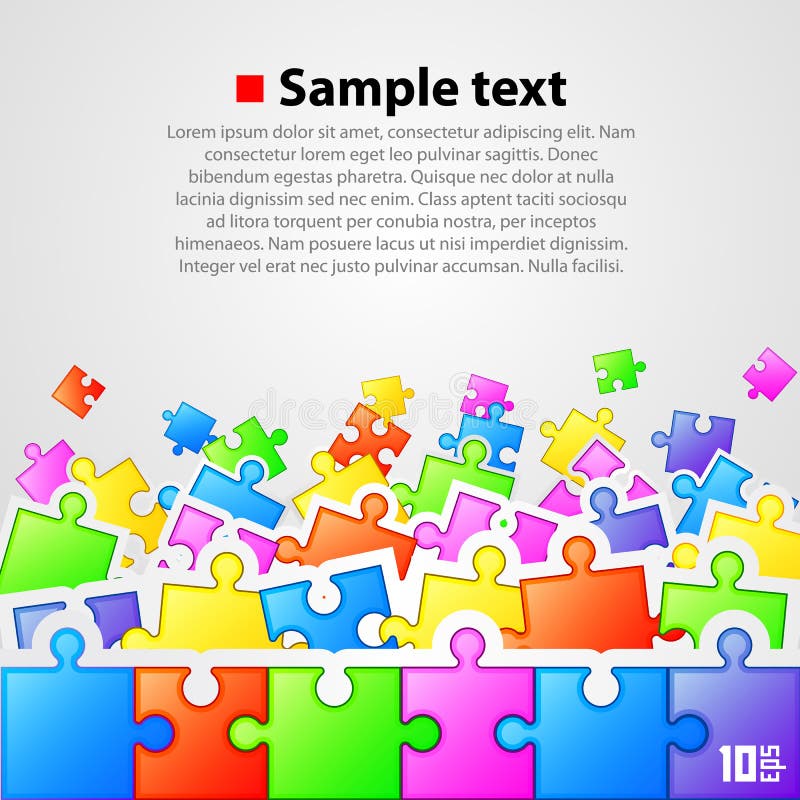 Color puzzle background stock vector. Illustration of business - 33721483