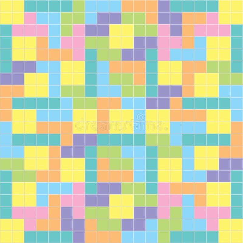 Puzzle Background Pastel Colors Stock Vector - Illustration of brick ...