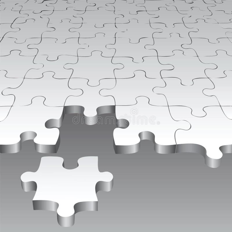 Jigsaw puzzles pattern stock vector. Illustration of dimensional - 3019137