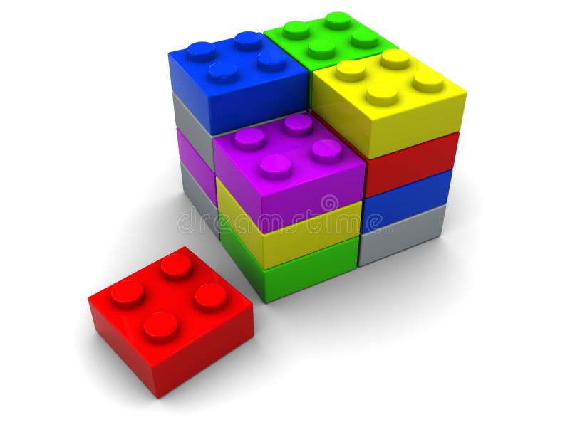 Puzzle blocks stock illustration. Illustration of diverse - 13908126