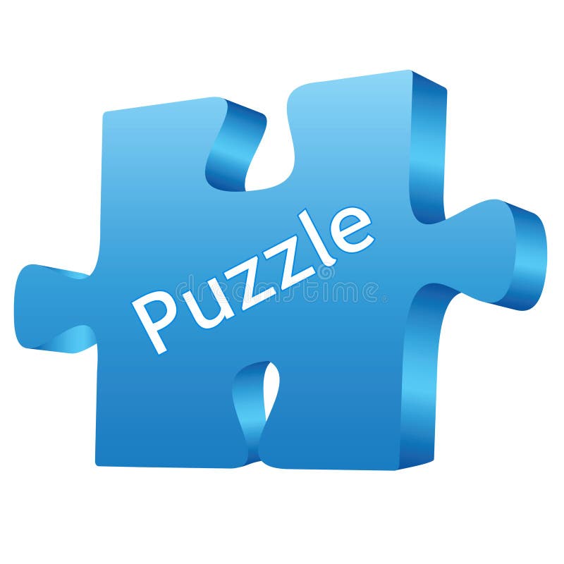 Puzzle blue stock illustration. Illustration of creativity - 41021448