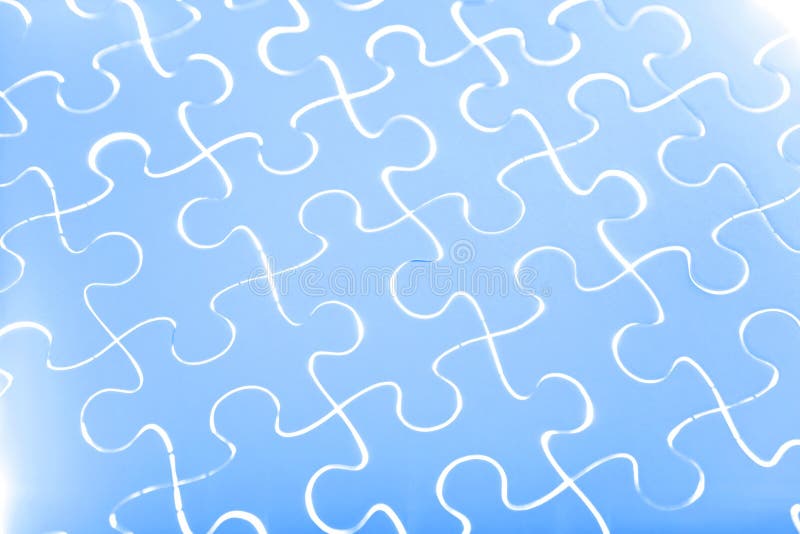 Puzzle in blue stock image. Image of metaphor, jigsaw - 23261089