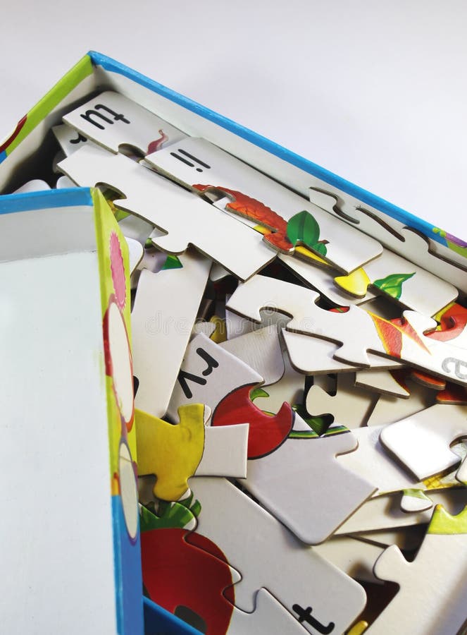 Puzzle box stock image. Image of object, assembly, pieces - 69426377