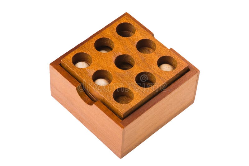 Puzzle box on white stock image. Image of sign, learn - 30870217