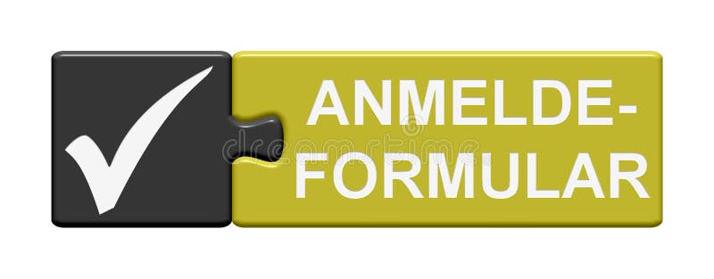 Puzzle Button Application Form Stock Illustration - Illustration of ...