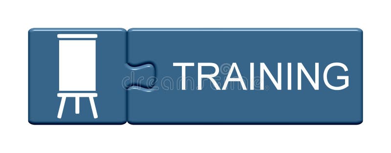 Puzzle Button: Training stock illustration. Illustration of symbol ...