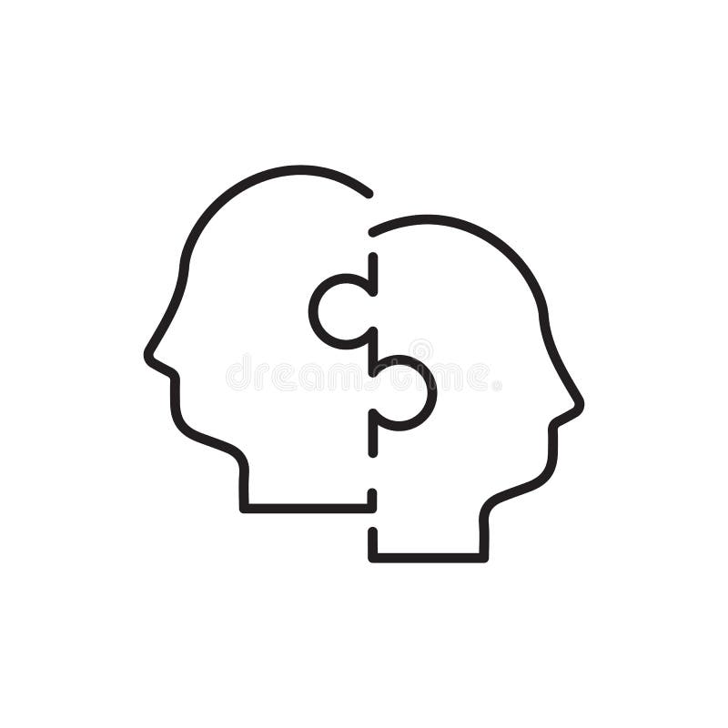 Puzzle Collaboration Icon. Outline Puzzle Collaboration Icon for Web ...