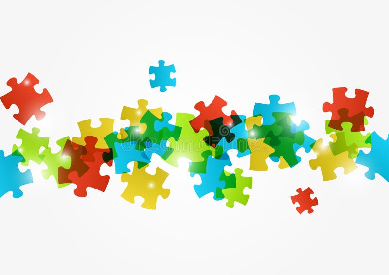 Color puzzle background stock vector. Illustration of business - 33721483