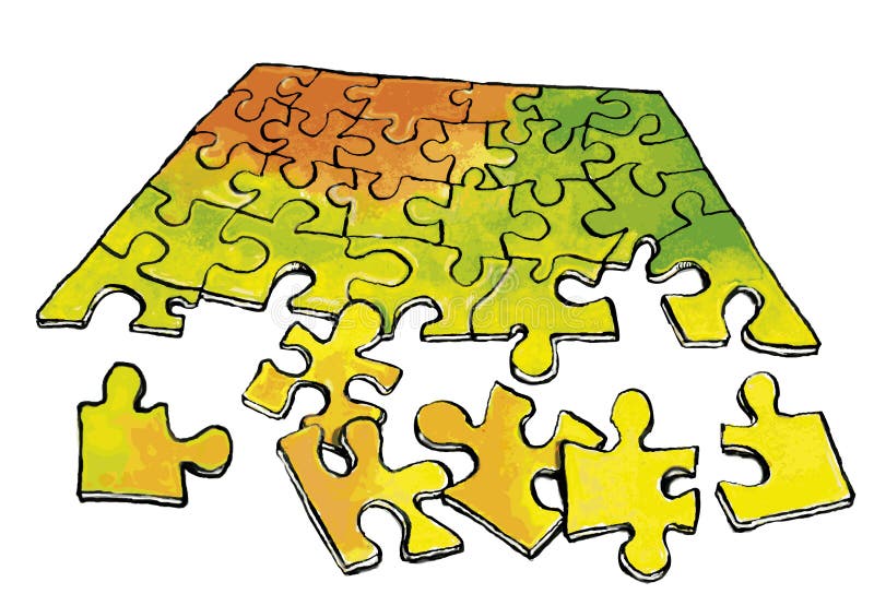 Puzzle stock illustration. Illustration of color, enigma - 54238780