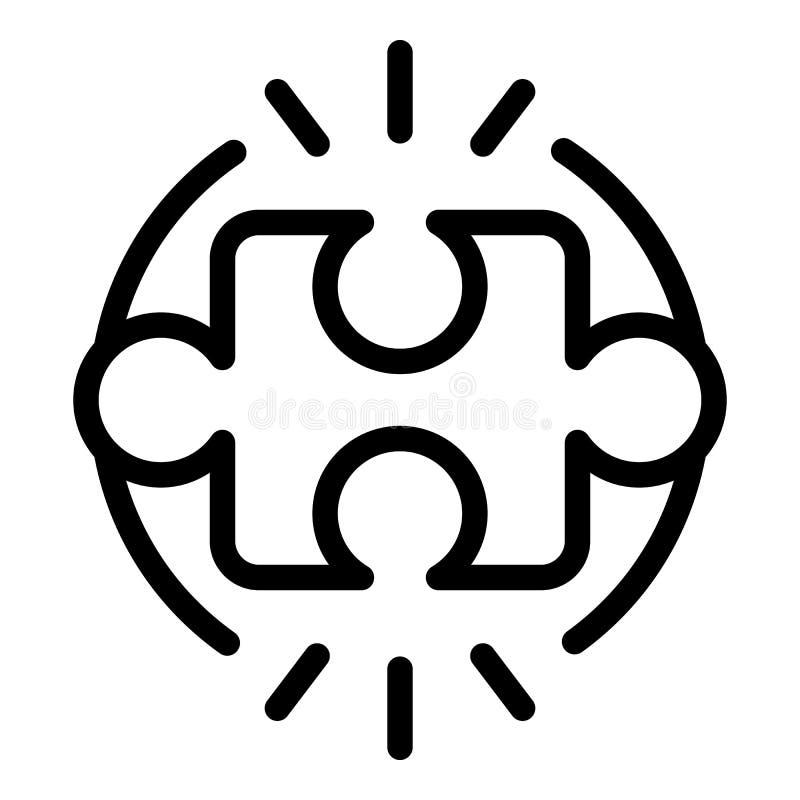 Puzzle Comfort Zone Icon Outline Vector. Change Business Stock Vector ...