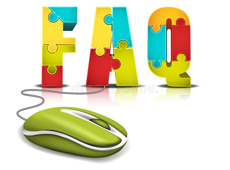 Puzzle and computer mouse stock vector. Illustration of computer - 37128806