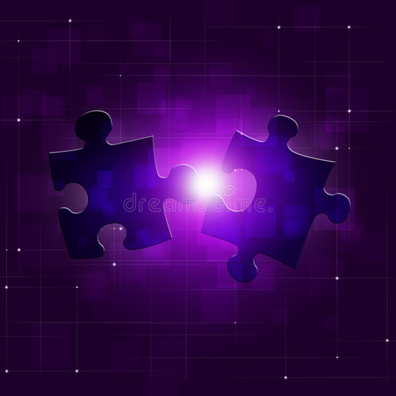 Puzzle Connection Concept Business Background Stock Illustration ...