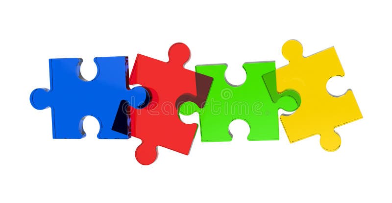 Puzzle connection concept stock illustration. Illustration of playful ...
