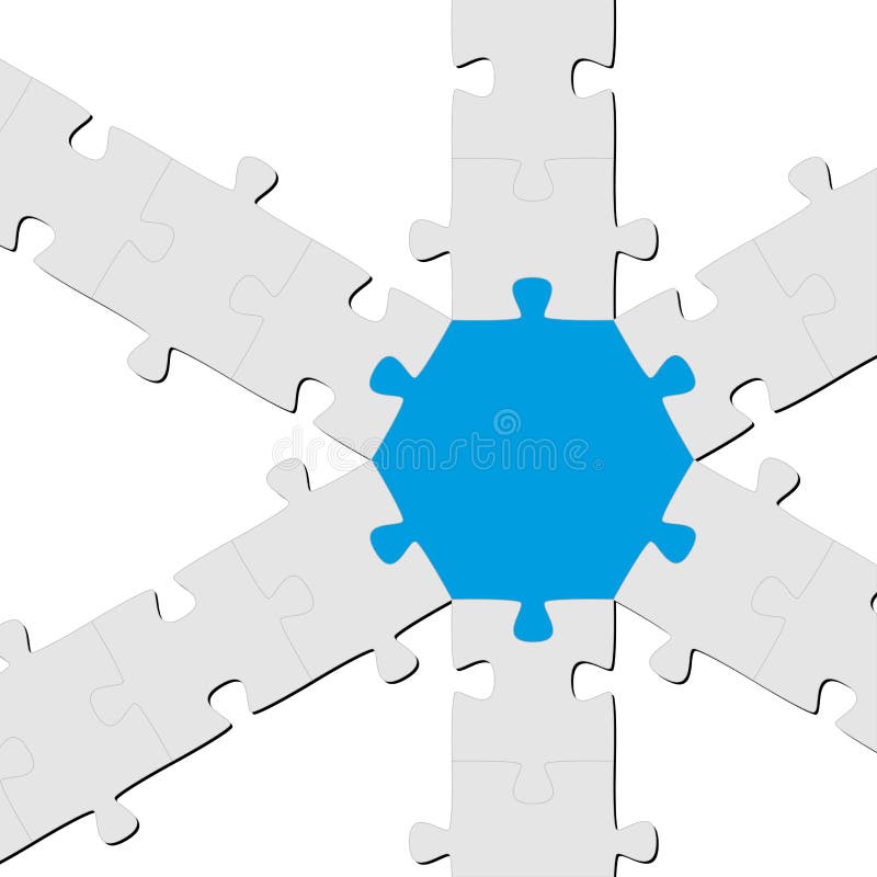 Puzzle Connection / Teamwork Symbolism Stock Vector - Illustration of ...
