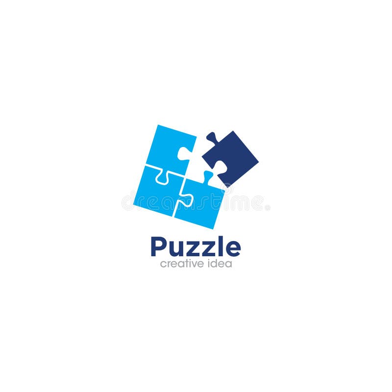 Puzzle Creative Concept Logo Design Template Stock Vector ...